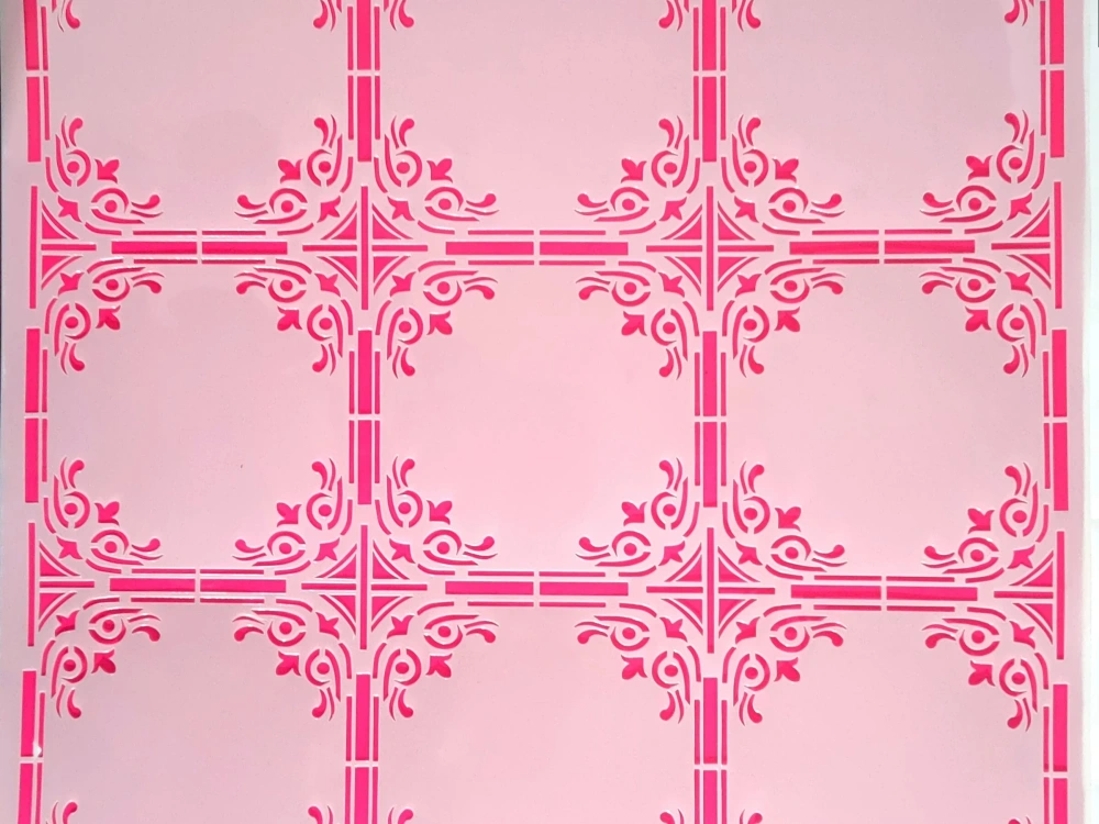 A custom Unique repeated seamless stencil pattern, geometric Vector ...