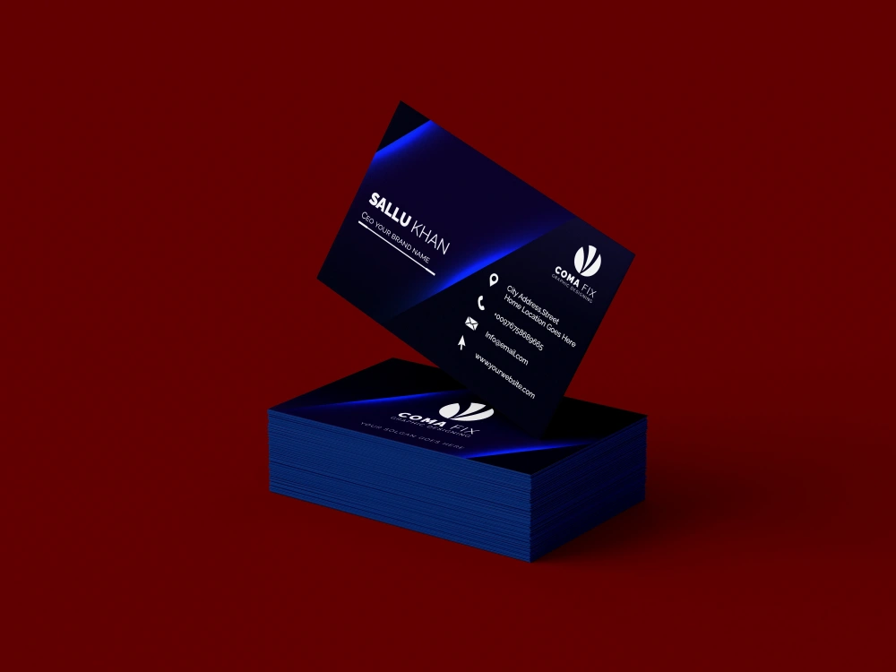 A modern professional business card design | Upwork