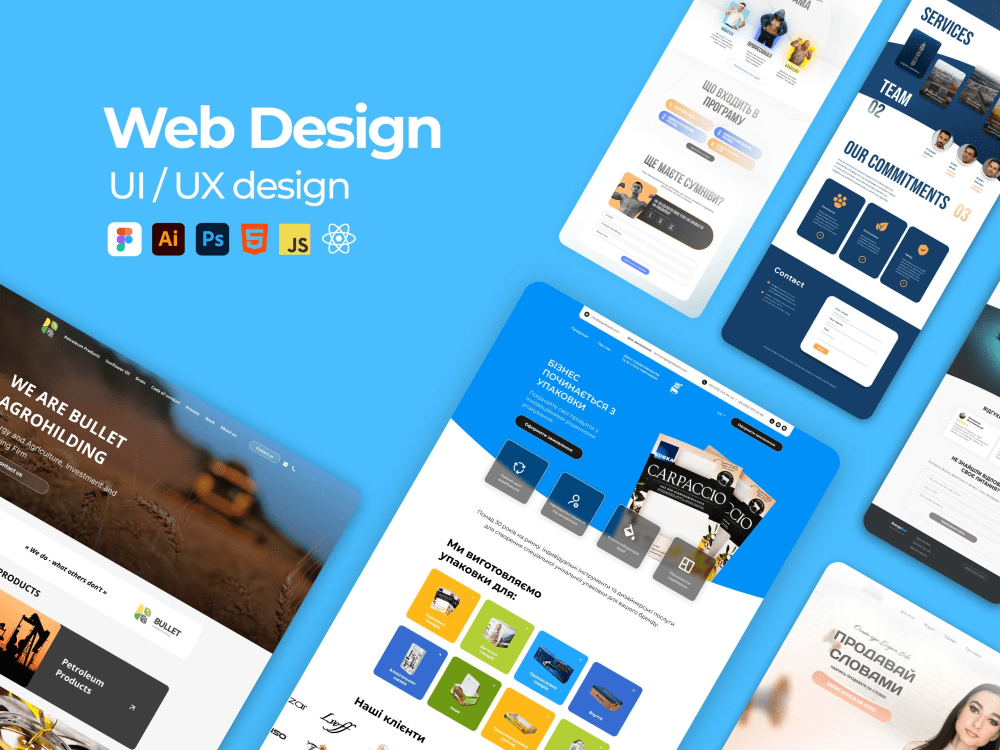 An interactive Web Design for your website, Ui graphics and Ux ...