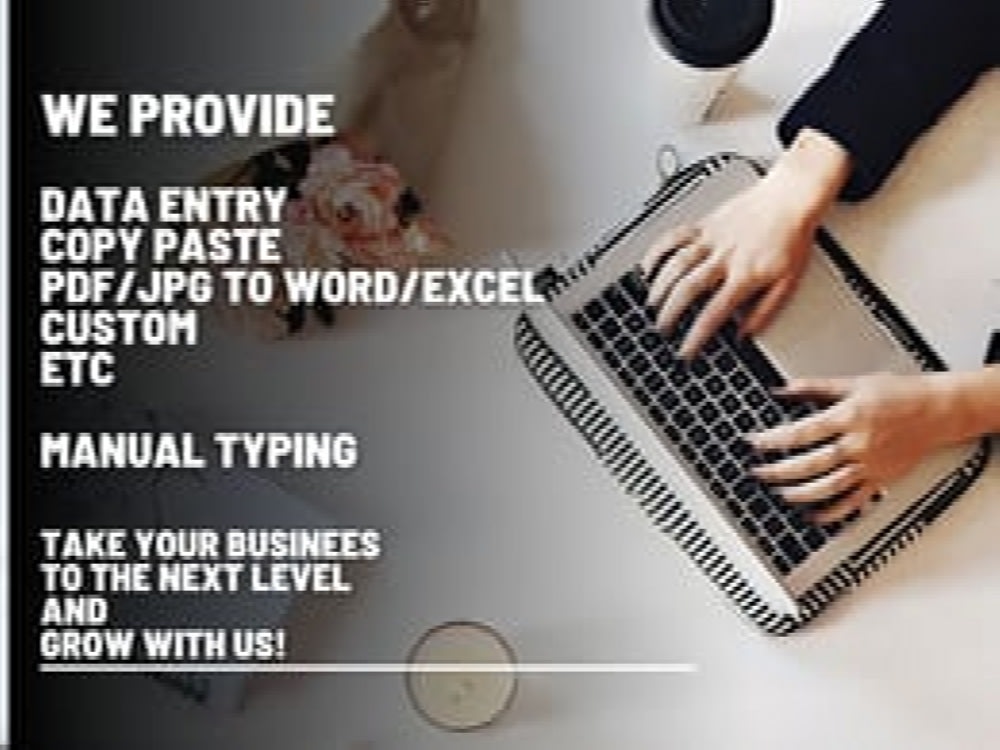 Accurate data entry, manual typing, convert PDF to Word and Excel | Upwork