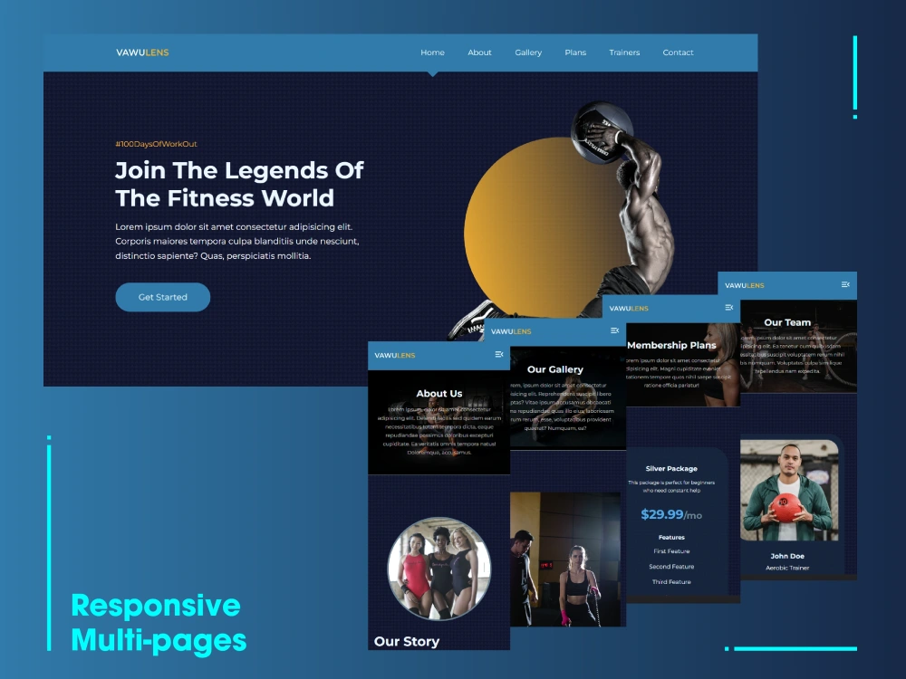 Clean & pixel-perfect responsive website application (ReactJS, TailwindCSS) | Upwork