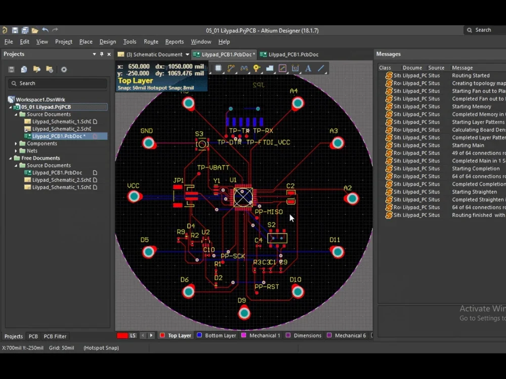 Electronic schematic circuit and PCB board design in Altium Designer | Upwork