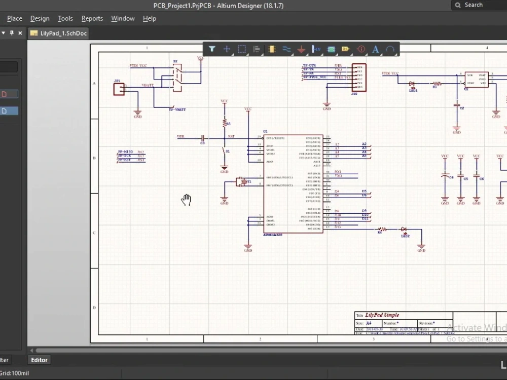 Electronic schematic circuit and PCB board design in Altium Designer | Upwork