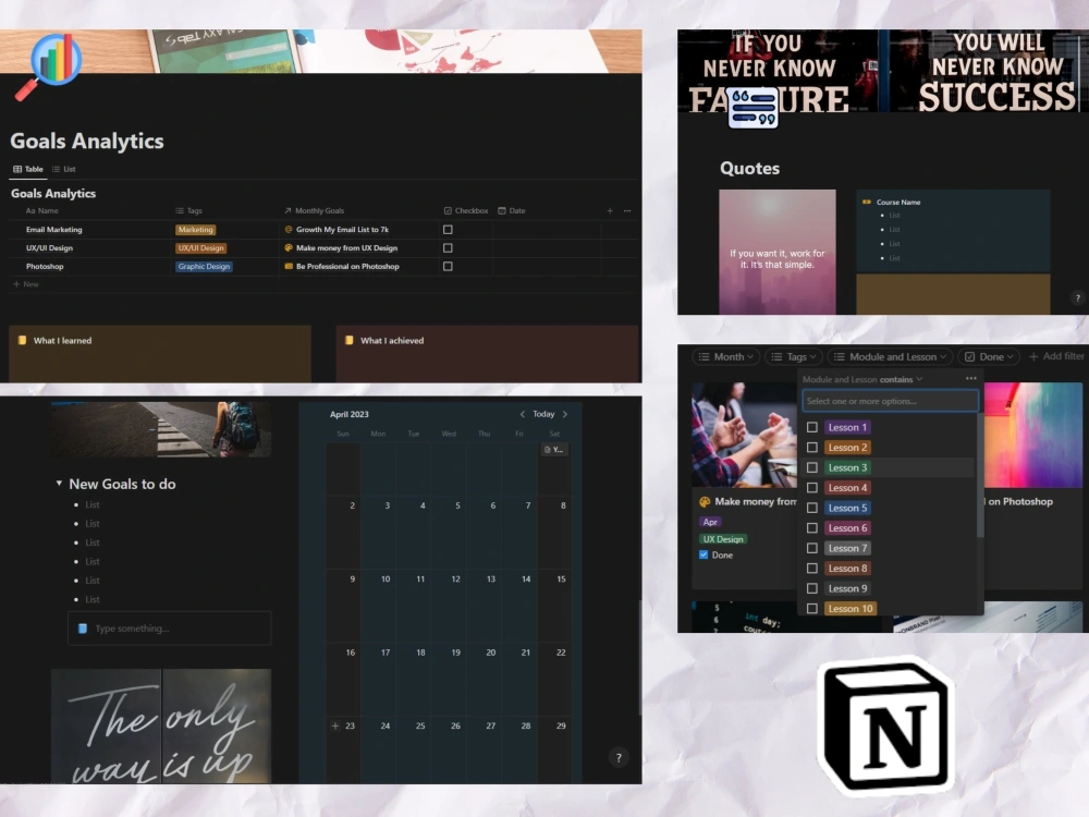 A custom Notion Templates | Upwork