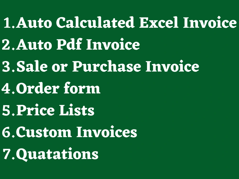 Edit or design invoice, worksheet, order form and pricelist | Upwork