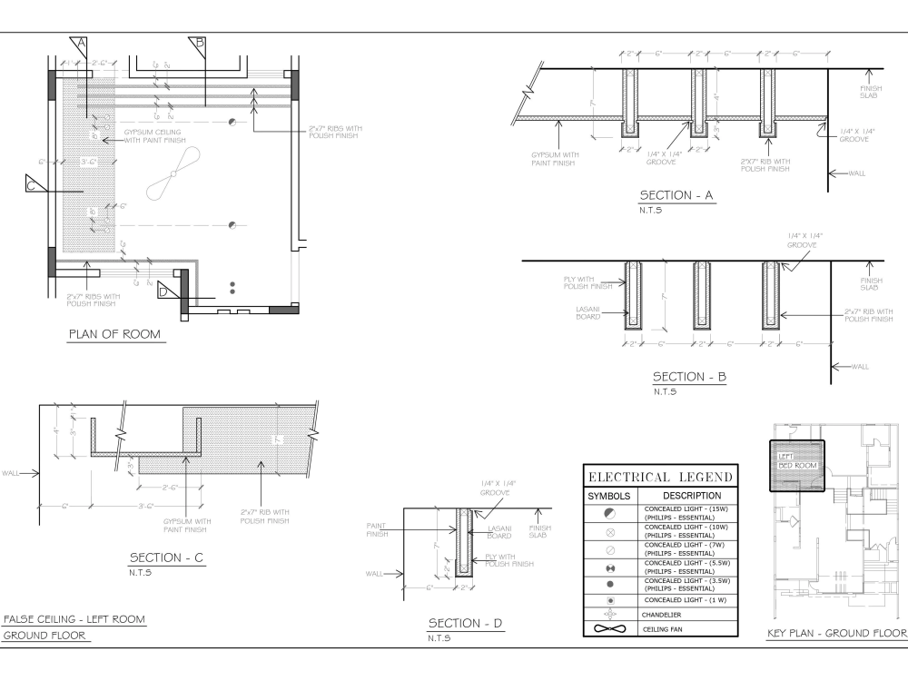 Professional false ceiling drawings in AutoCAD | Upwork
