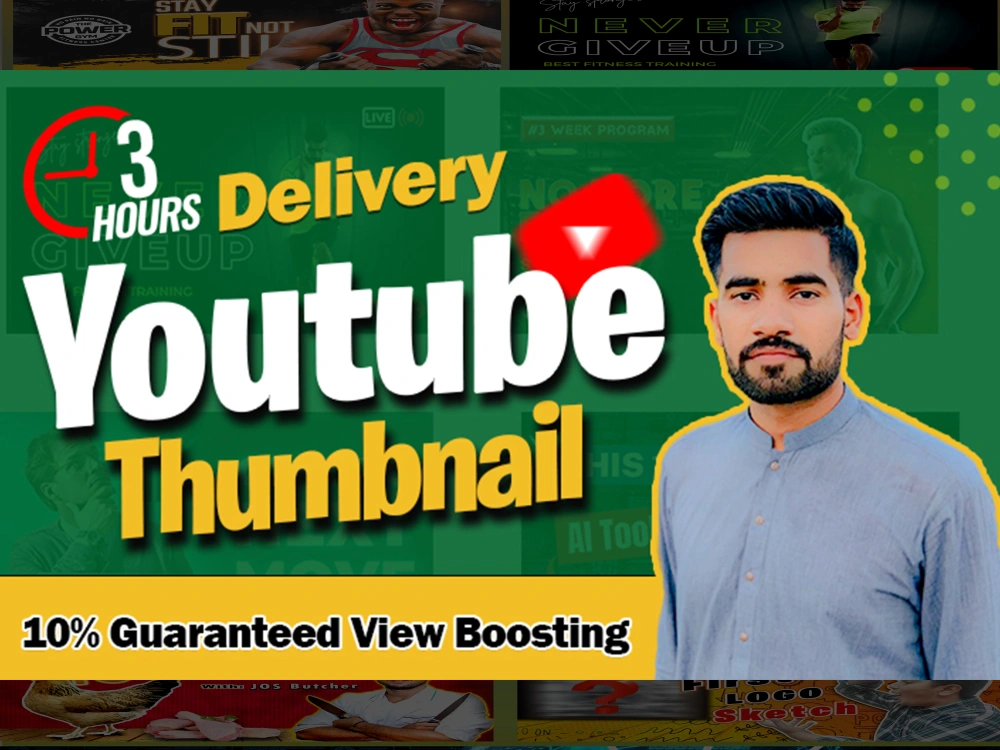Eye-catching and attractive Youtube thumbnail for your channel | Upwork