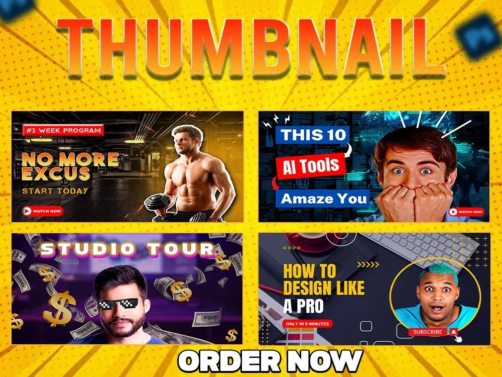 Eye-catching and attractive Youtube thumbnail for your channel | Upwork