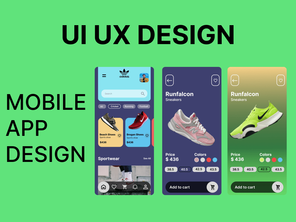 Mobile app ui ux design, website ui design and ui ux | Upwork