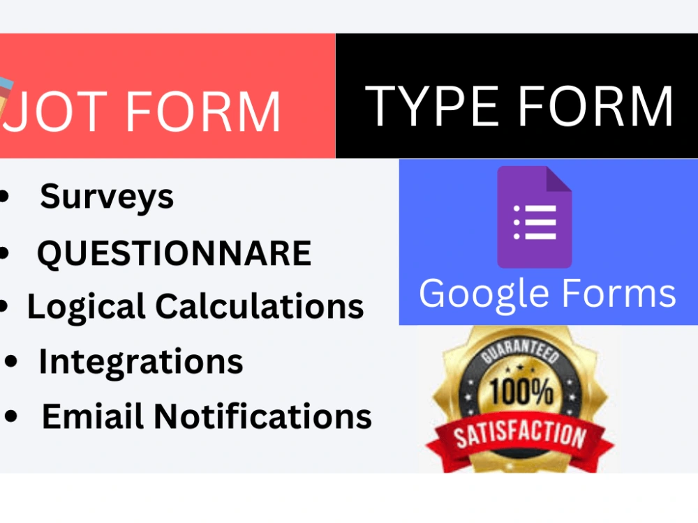 A responsive online survey form using jot form | Upwork