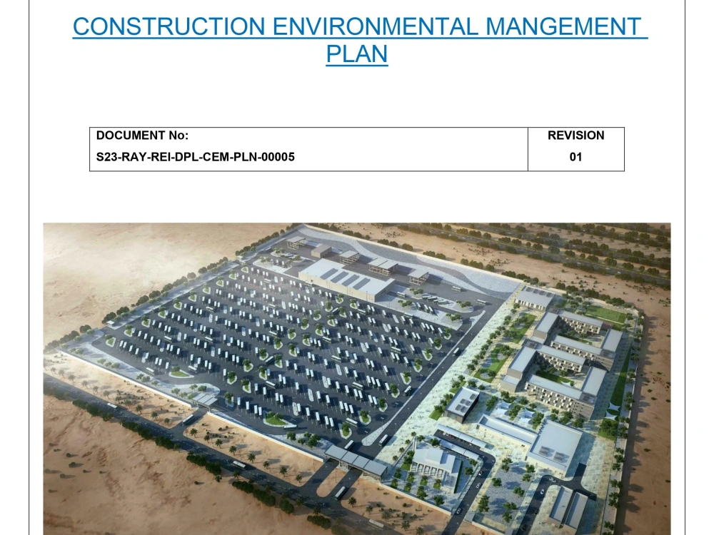 Editable reviewed CEMP construction environmental management plan ...