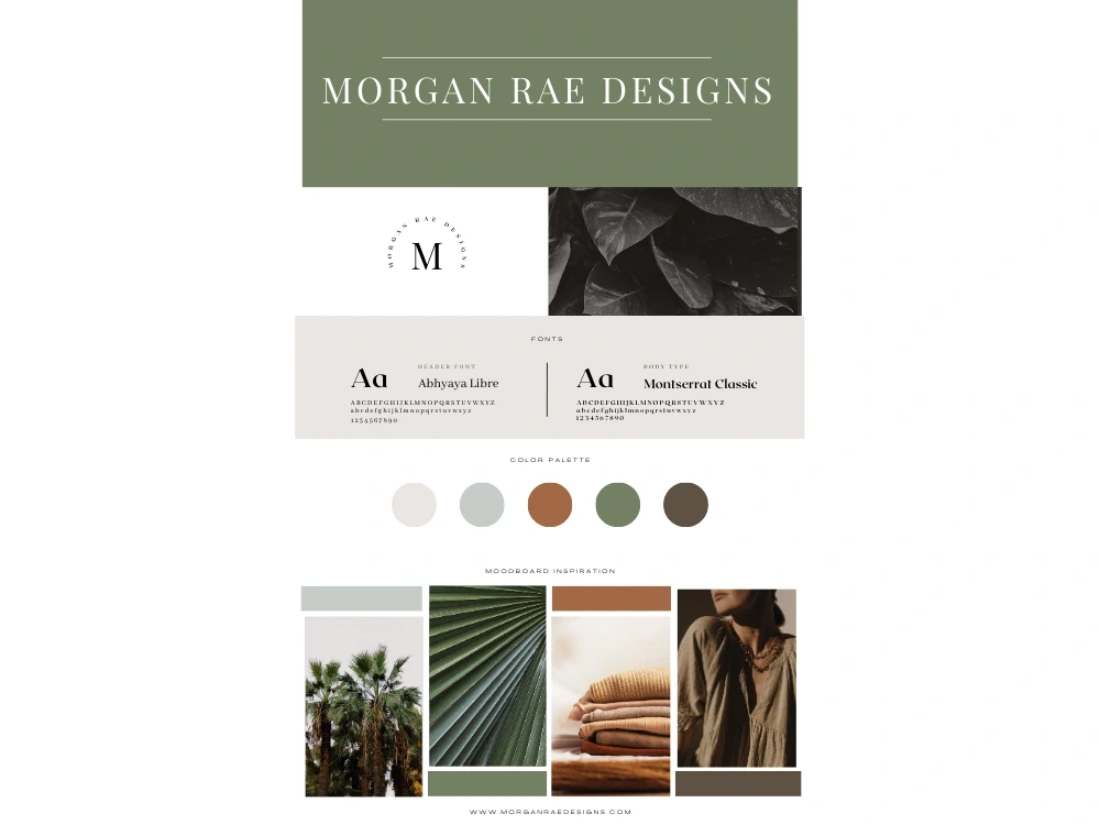 A customized branding kit: A logo, color palette, fonts, and templates ...