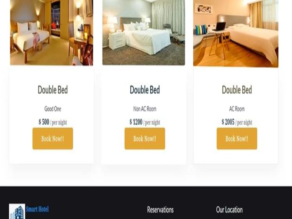 Hotel Room Reservation Website | Upwork