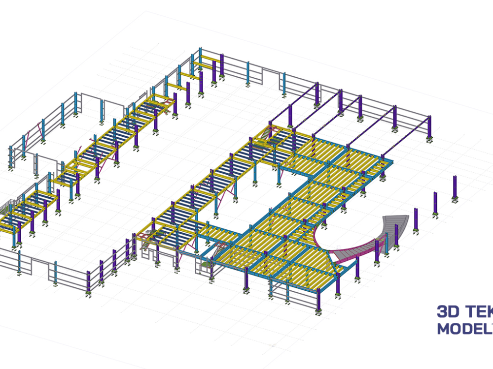 3d Steel Tekla Model & Steel Detailing files | Upwork