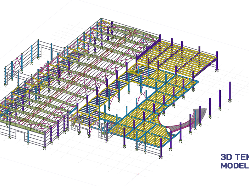 3d Steel Tekla Model & Steel Detailing files | Upwork