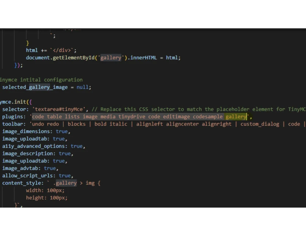 Customized TinyMCE(Text Editor) plugins | Upwork