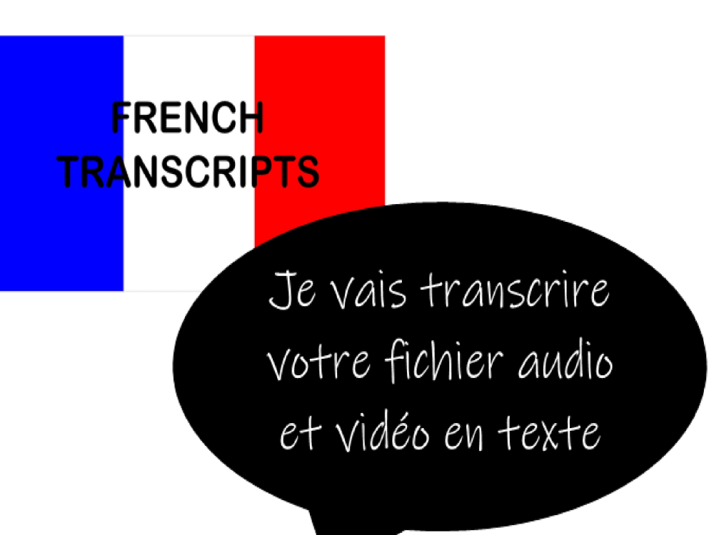 Clean verbatim French transcripts | Upwork