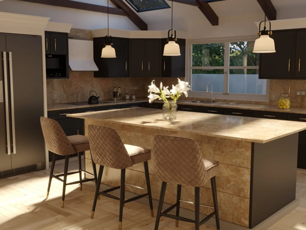 A realistic kitchen interior renderings | Upwork