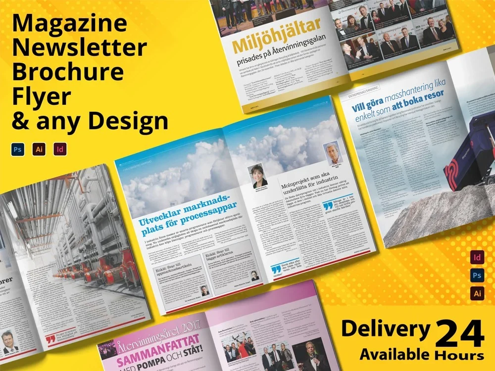 Awesome Magazine, Menu card, Ebook, Book formatting typesetting. | Upwork