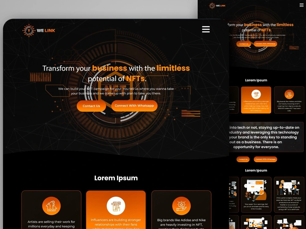Responsive website UI/UX, mobile app, web app landing page design in Figma. | Upwork