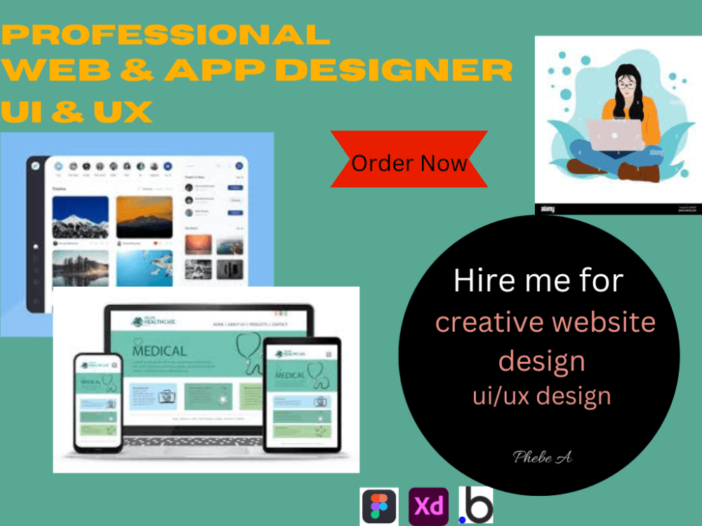 A fantastic website design/ web designer,UI/UX design, App design | Upwork
