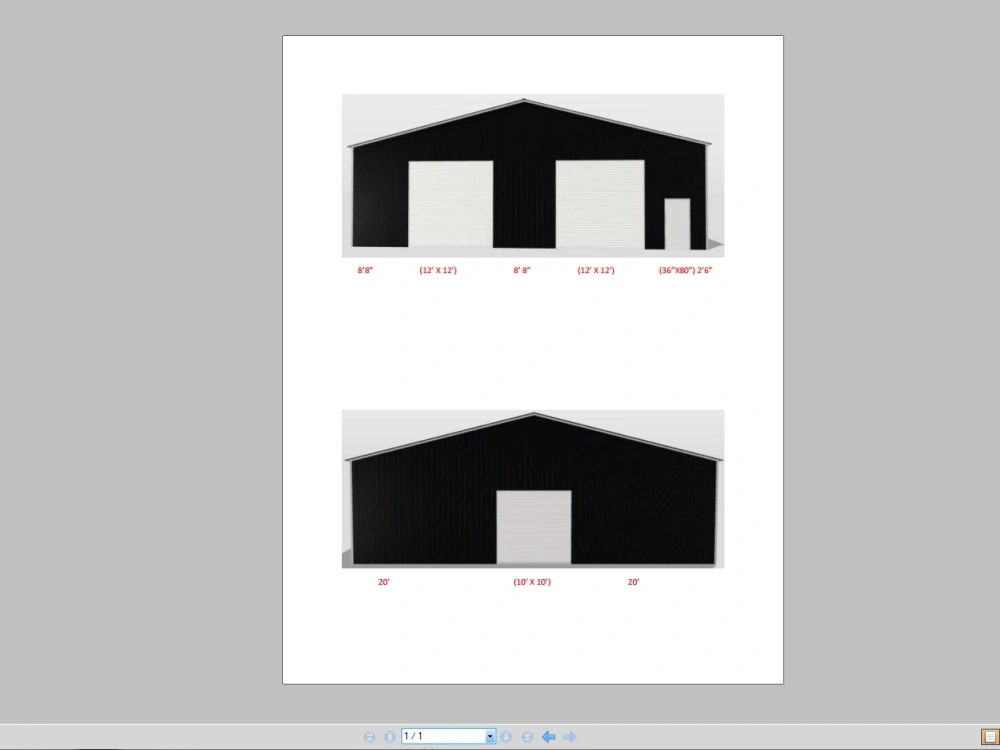 Drawing for Steel shed structure | Upwork