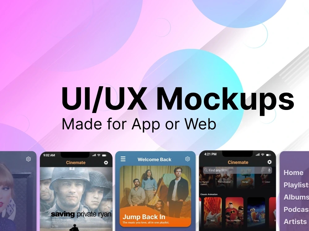 UI/UX Design Mockups for Mobile or Web in Figma or Photoshop | Upwork