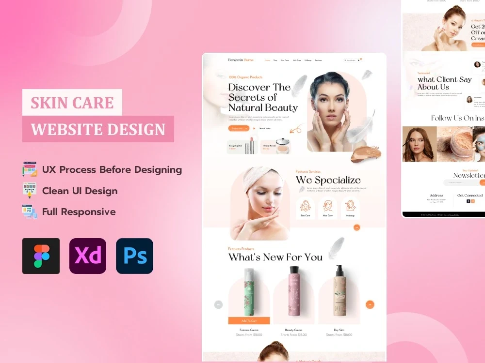 A creative and unique website UI/UX design in Figma | Upwork
