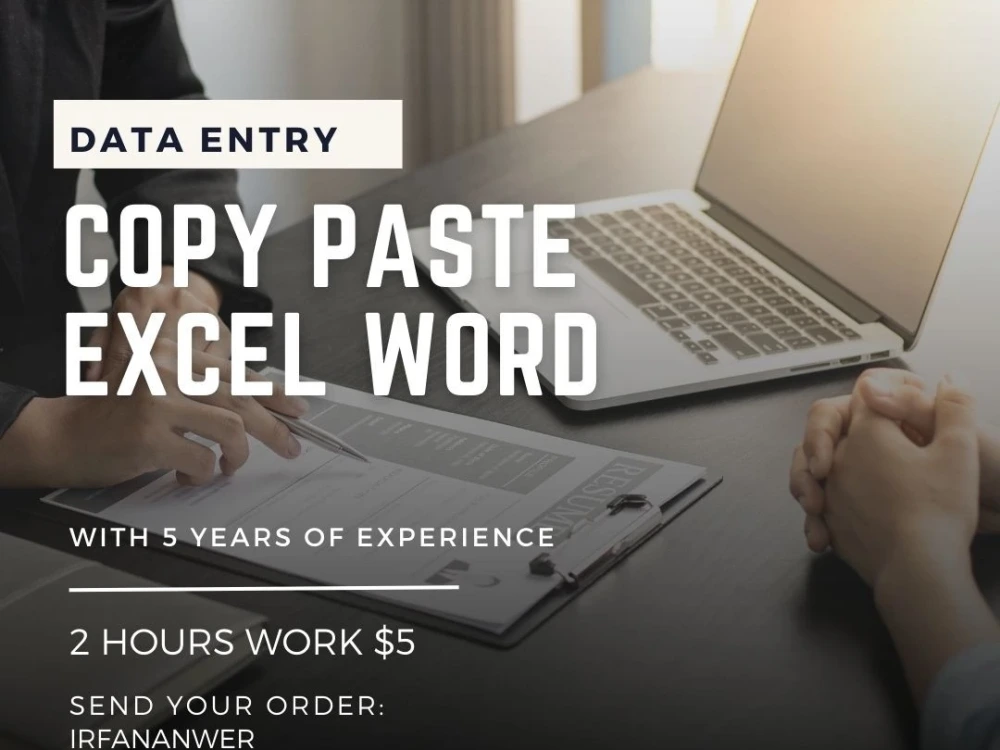 Data entry copy paste work | Upwork
