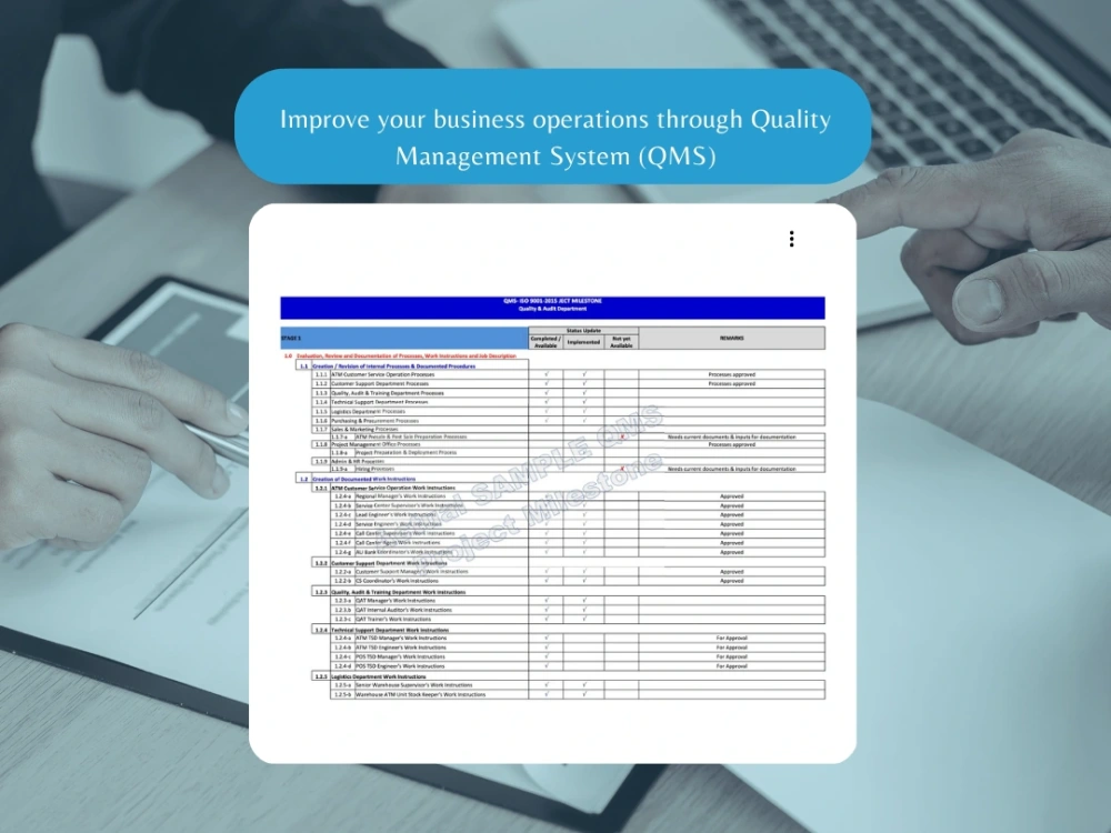 Quality Management System Implementation and Optimization. | Upwork