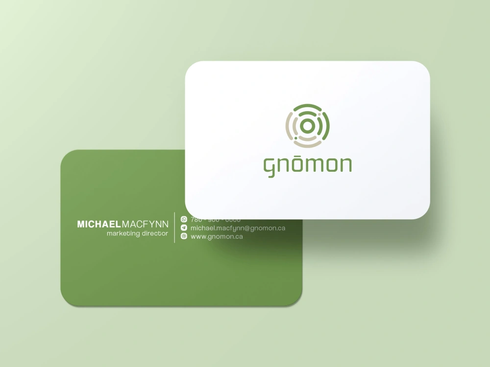 A professionally designed minimalist business card. | Upwork