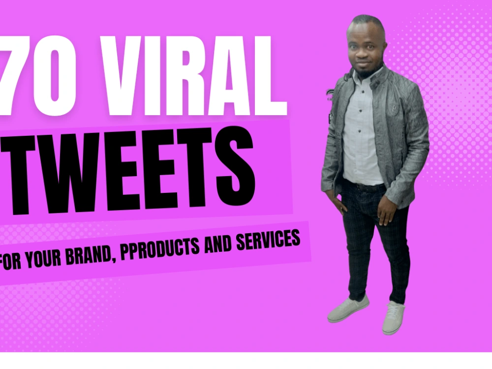 Get 70 Viral tweets that will promote your brands, products and ...
