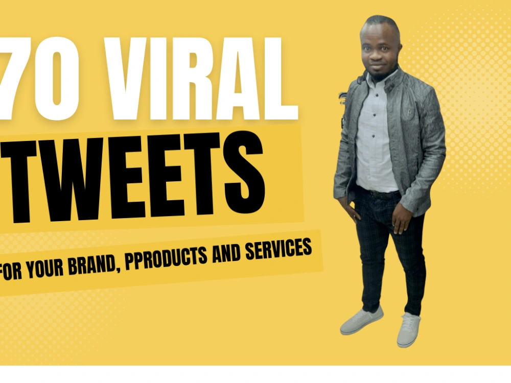 Get 70 Viral tweets that will promote your brands, products and ...