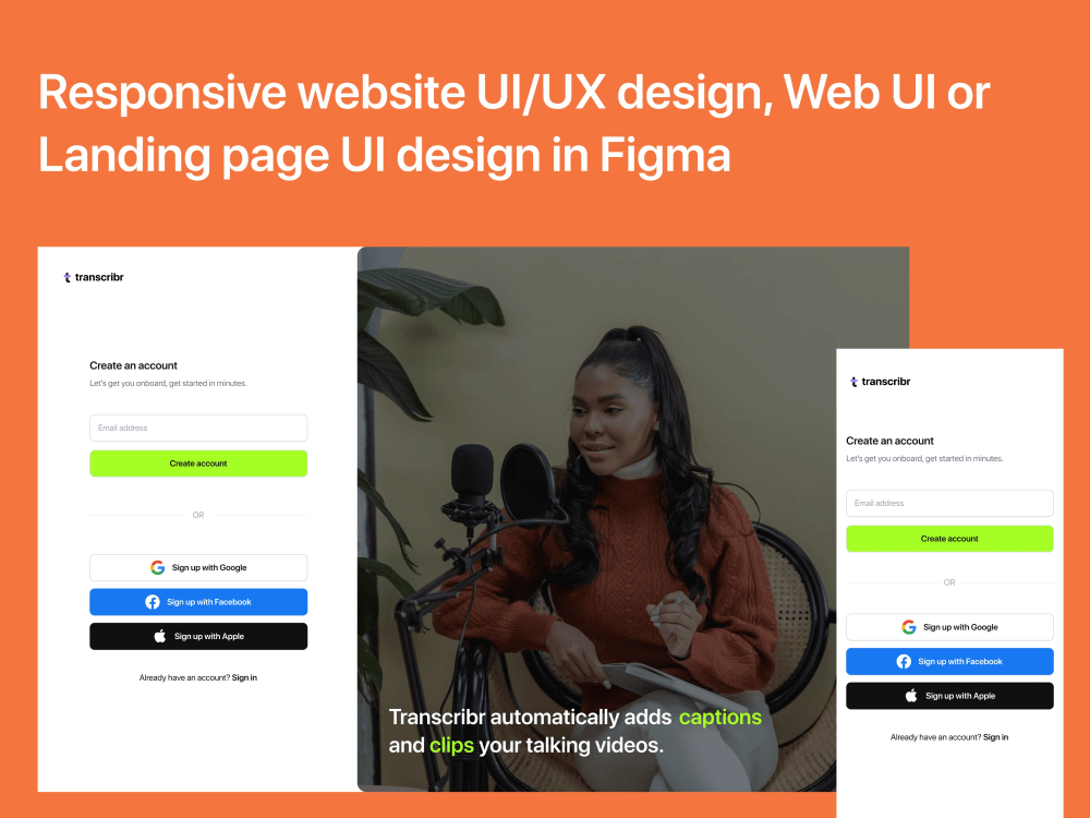Pixel Perfect UI UX design | Web Designer | Figma Designer | Upwork