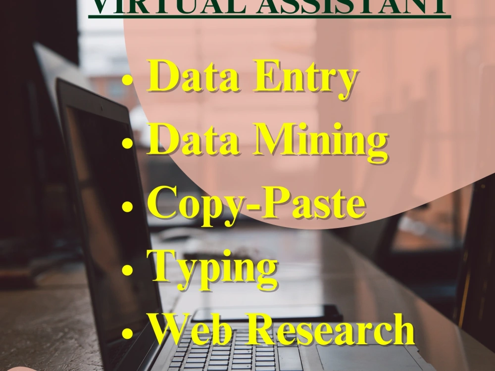Data entry, data mining, web research, copy paste & virtual assistant | Upwork