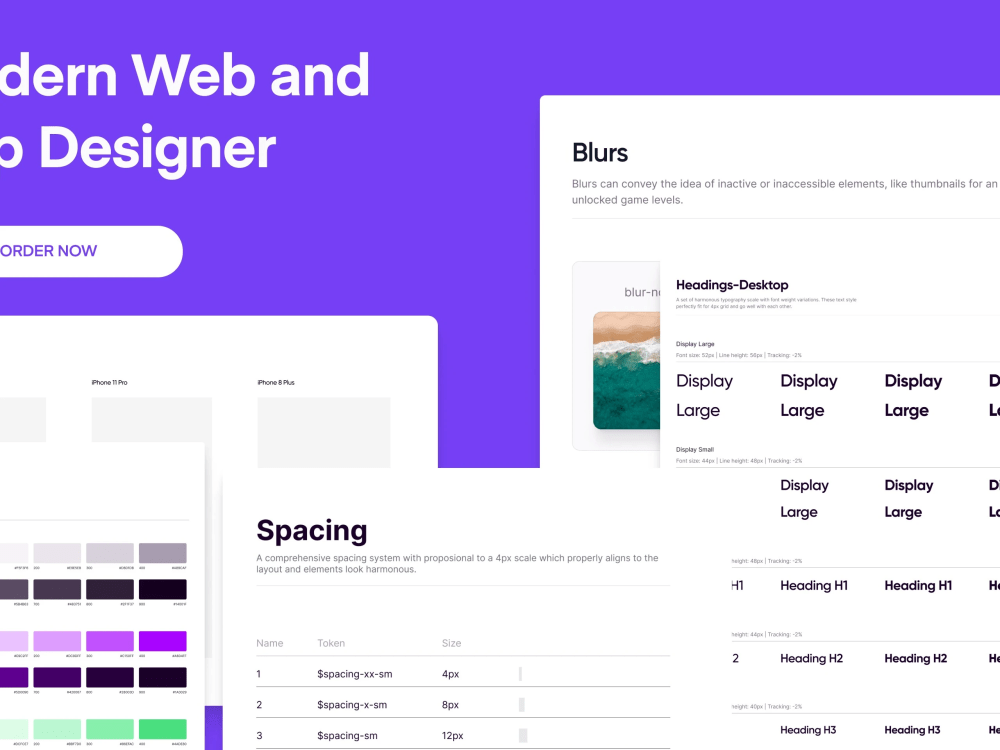 Responsive website UI/UX design, web UI or landing page UI design in ...