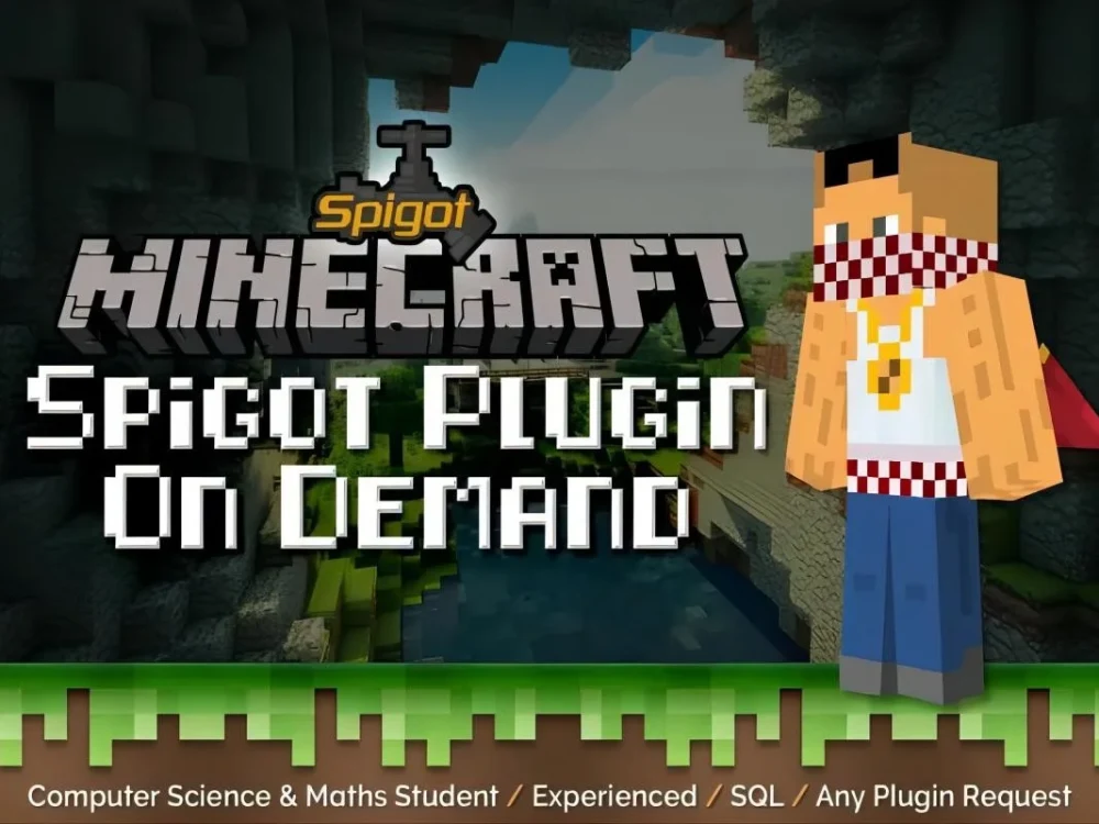 Be your expert spigot developer for custom minecraft plugins | Upwork