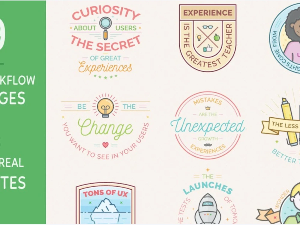 UX WORKFLOW - BADGES FILLED VERSION | Upwork