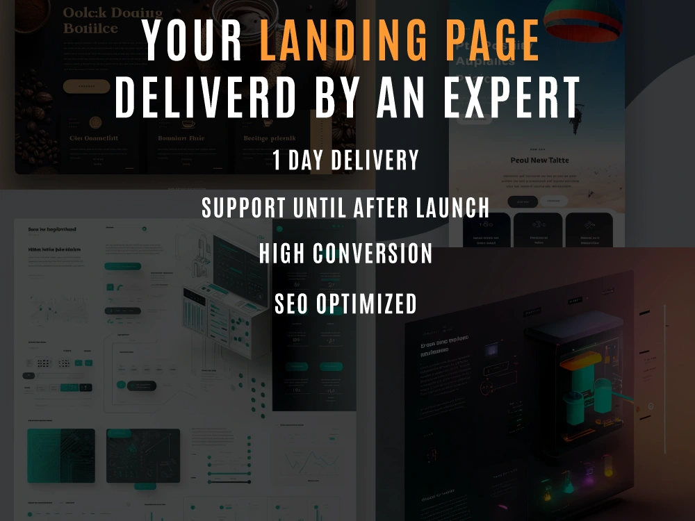 An Eye-Catching Landing Page, Landing Page Website Expert One Page ...
