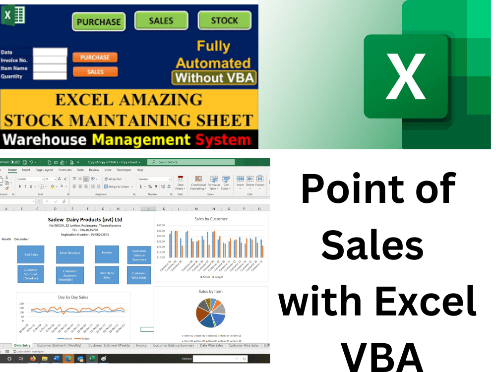 Sales & inventory handling system by using Excel VBA & other tips | Upwork