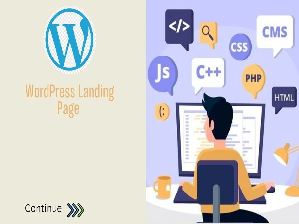 Responsive WordPress landing page | Upwork