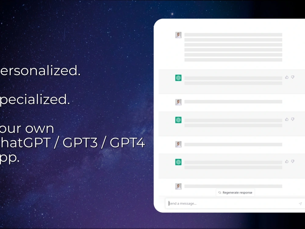 A fantastic ChatGPT app - GPT, GPT3 or GPT4 | Upwork