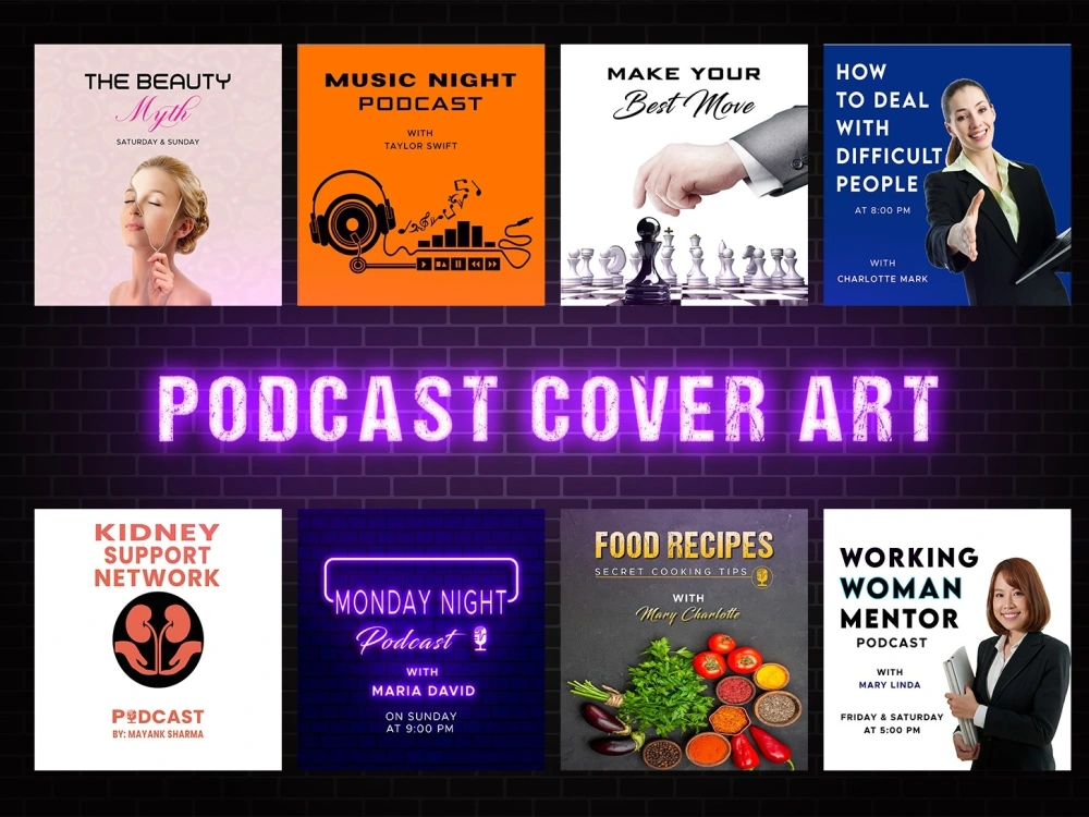 Podcast cover, podcast cover art, podcast cover design | Upwork