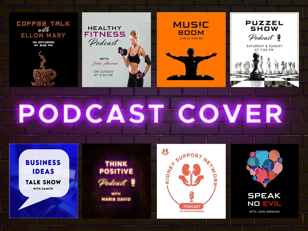 Podcast cover, podcast cover art, podcast cover design | Upwork