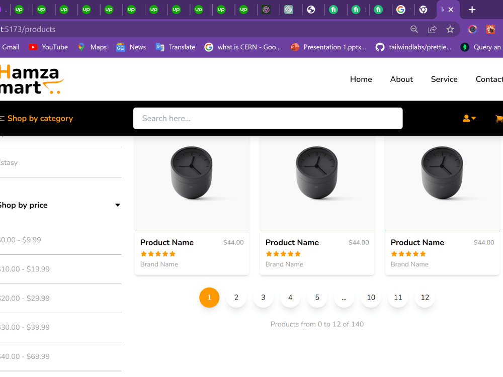 React/next/tailwind/MUI/ANT design responsive web app | Upwork