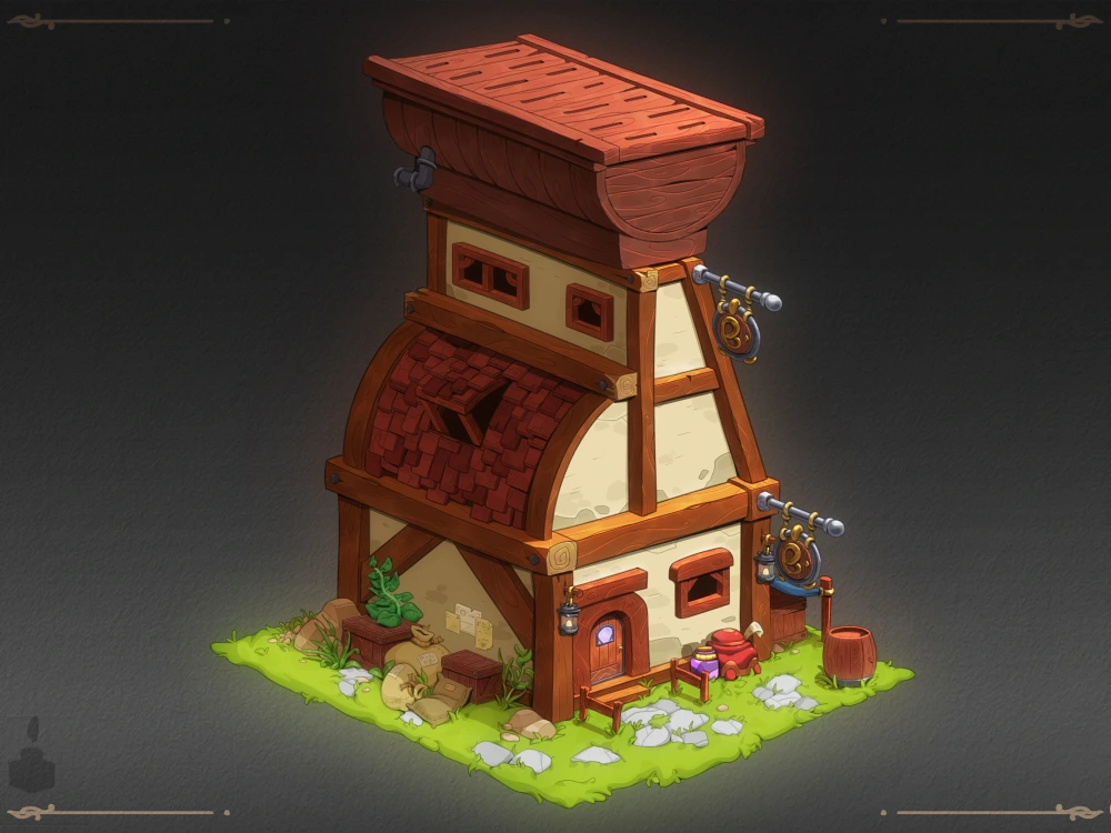 A Stylized Building Design for your game | Upwork