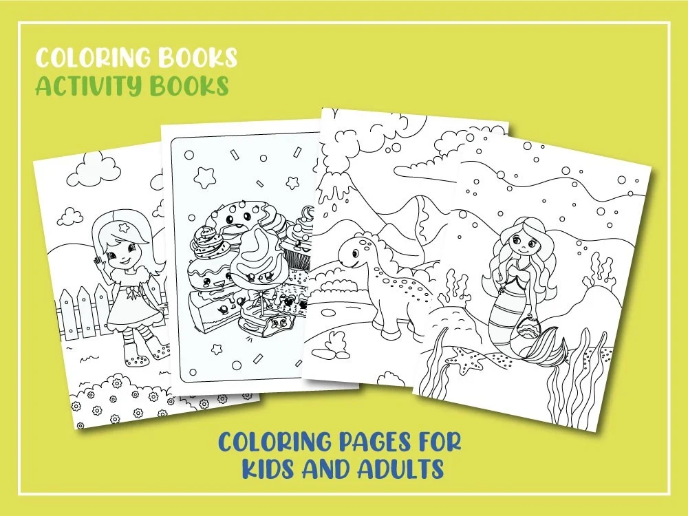 Amazon KDP book formatting and kids coloring page's interior | Upwork