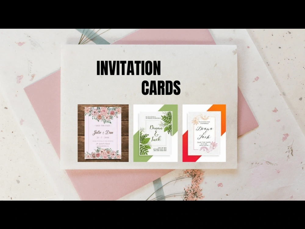 Any invitation card design & custom greeting cards | Upwork