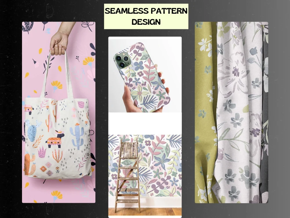 Professional vector, repeating, seamless, floral pattern design | Upwork