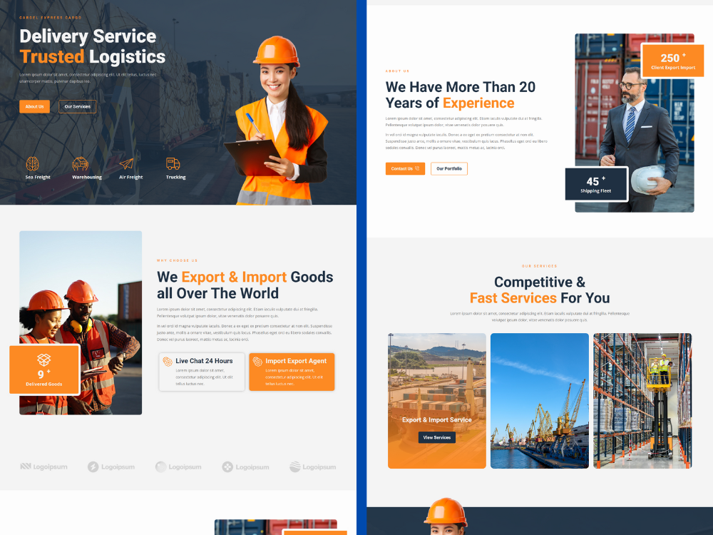 Logistics Website, Freight Broker, cargo website, Packers & Movers ... Logistics Website, Freight Broker, cargo website, Packers & Movers ...